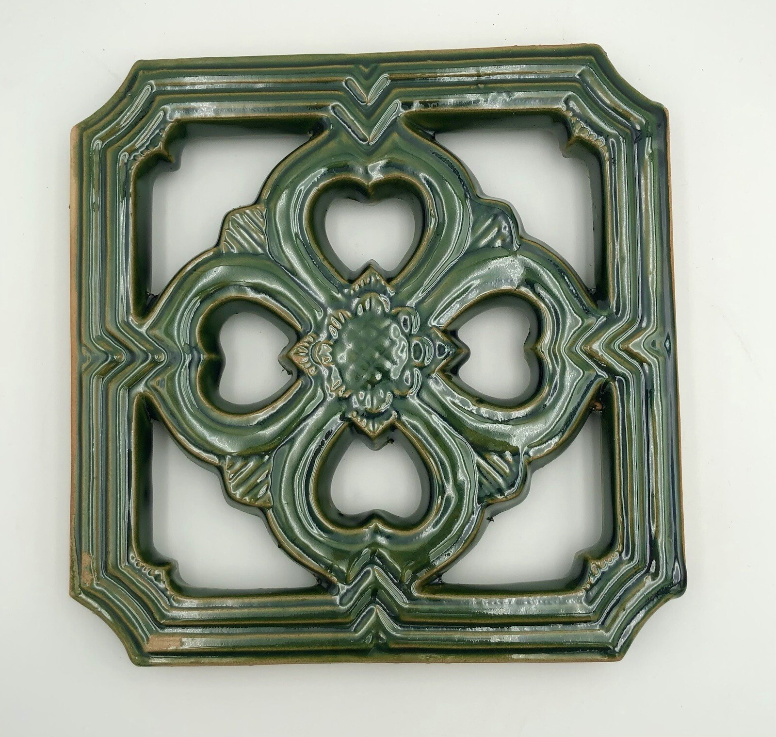 Chinese Jade Ceramic Breezeway Tiki Tile, Set of Two. | eBay