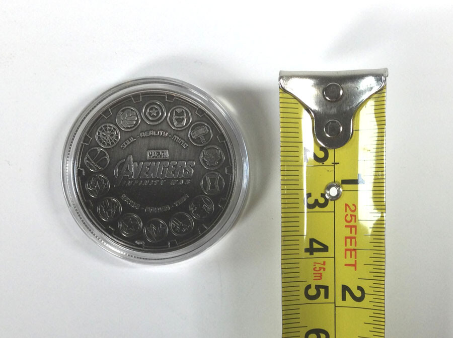 Marvel Avengers Infinity War Thor Coin with plastic protective case NEW ...