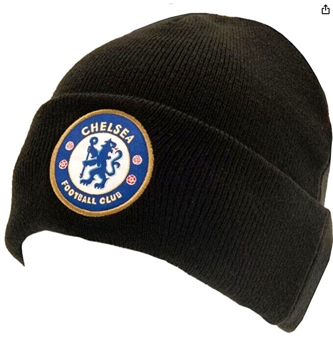 Chelsea FC Hat Turn up/bobble/Skull Beanie Hat Royal Official Licensed ...