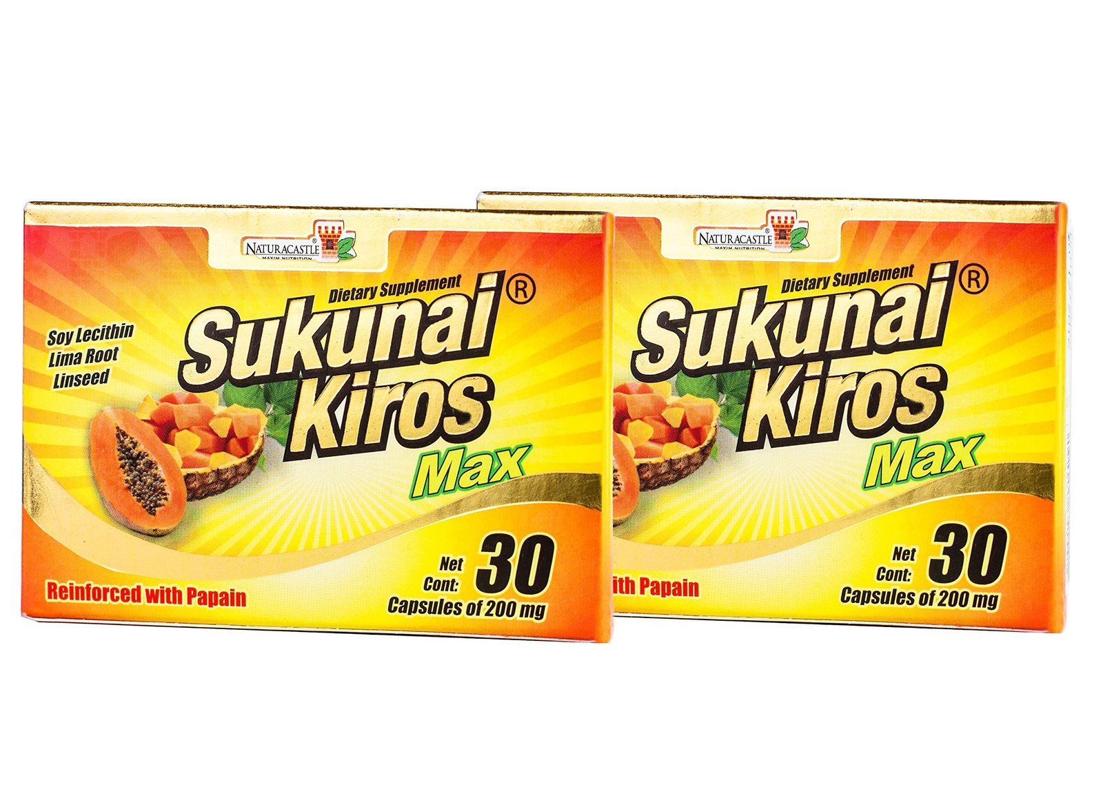 Sukunai Kiros Max 2 Packs the Original From Mexico 60 Capsules | eBay