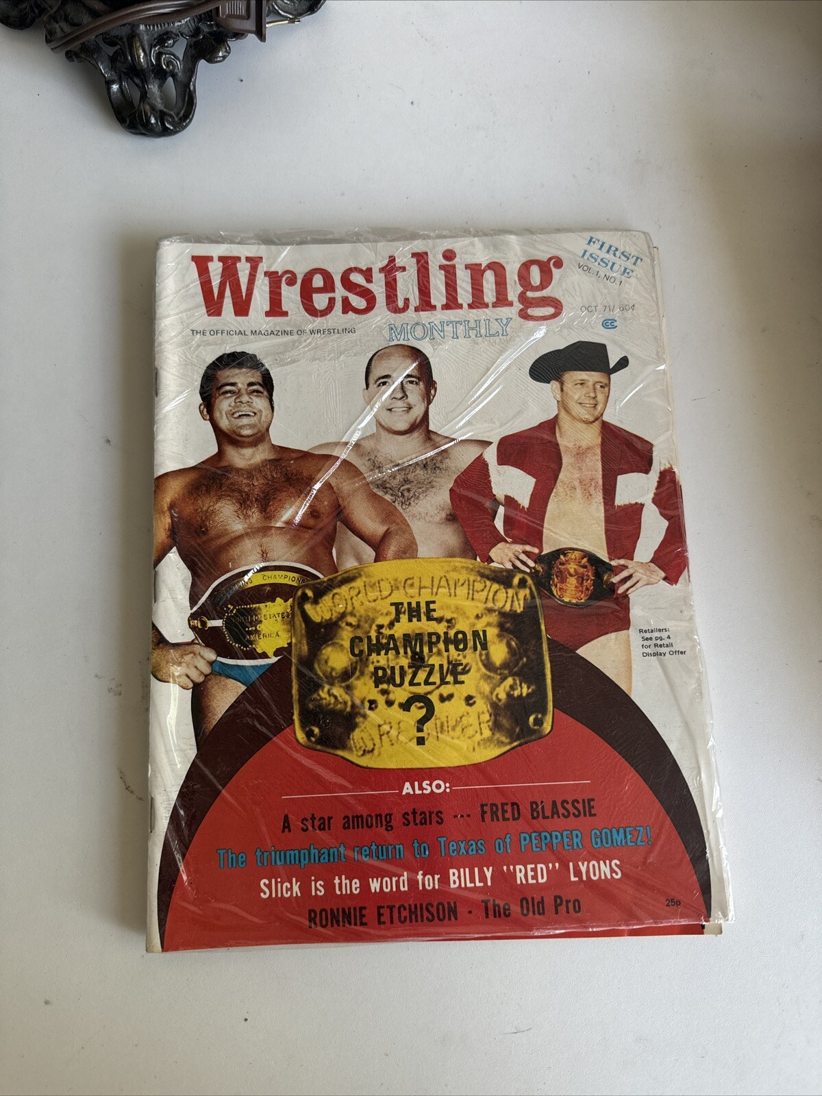Sealed Unopened Wrestling Monthly Magazine 1st Issue October 1971 Fred ...