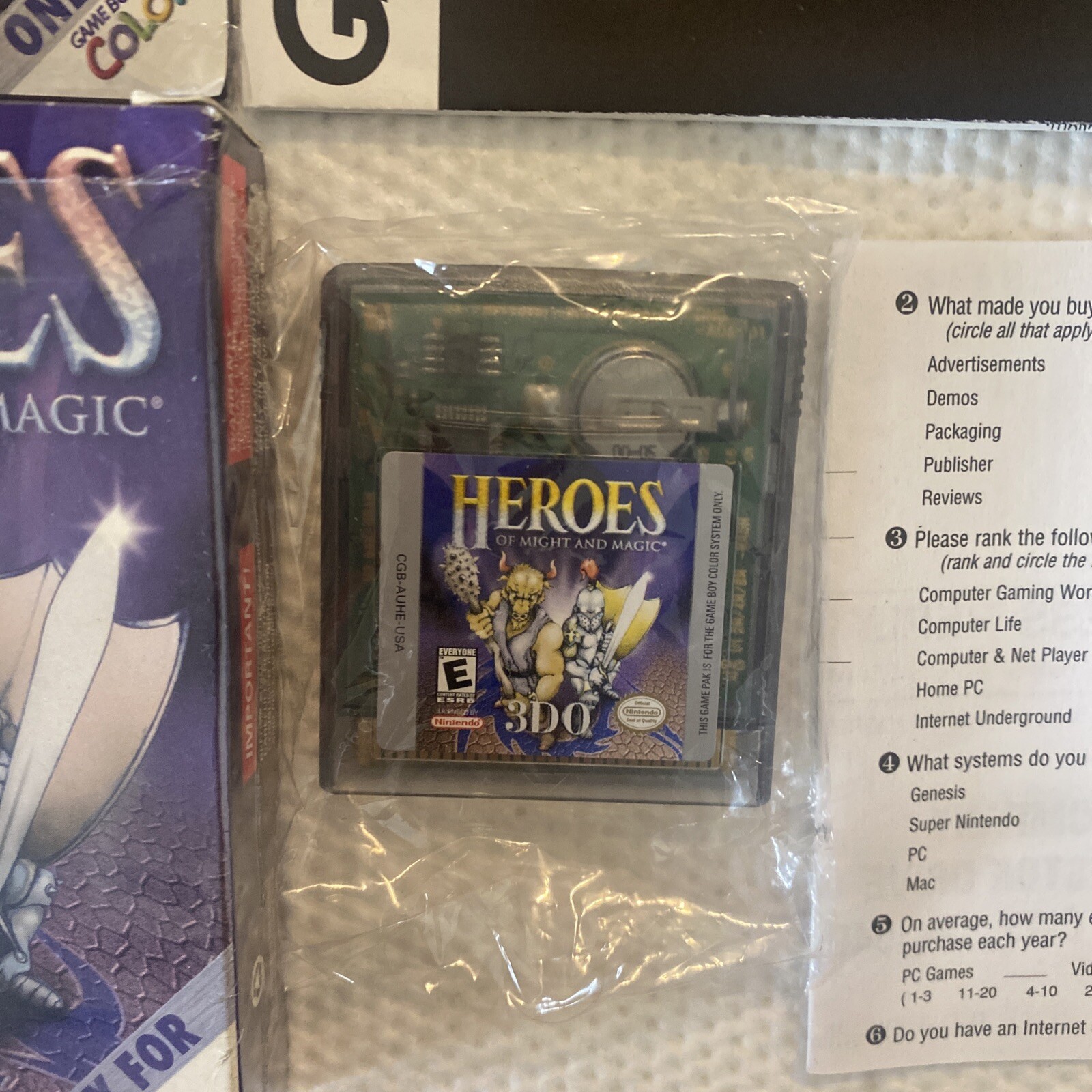 Heroes of Might and Magic (Nintendo Game Boy Color, 2000) for sale ...