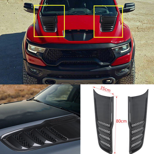 For Dodge Ram Trx 2019-23 ABS Carbon Engine Air Flow Intake Hood Grille ...