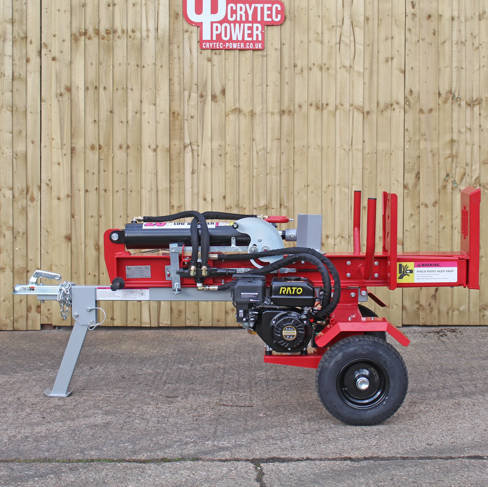 Crytec CRLS26T 26 Tonne Hydraulic Log Splitter 212cc 7hp Petrol Engine ...