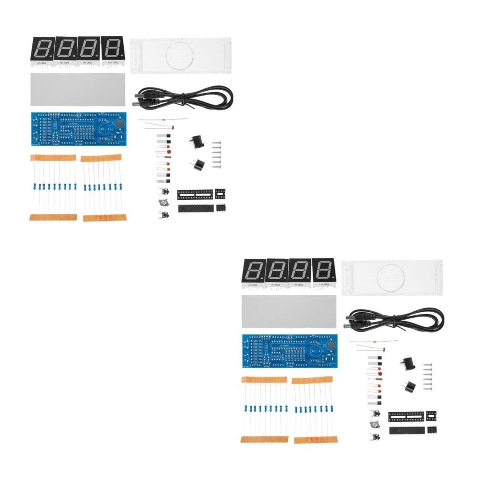 1Set LED Digital Clock Components Single Chip Microcomputer | eBay UK