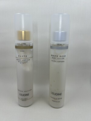 Set of 2 L'EUDINE White Rose Body Lotion & Limited Edition Elite Body ...