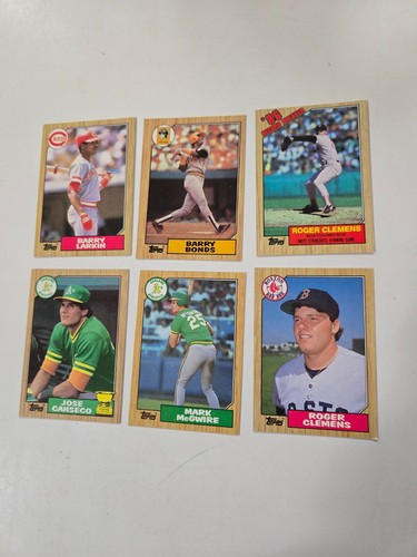 1987 Topps Baseball Complete Set #1-792 - Barry Bonds Clemens Larkin ...