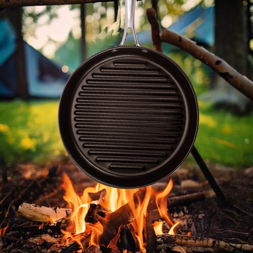 Onyx 12-Inch Grill Pan Coated with Teflon Platinum Non-Stick Coating ...