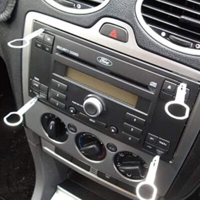 4PCS Car Radio Stereo Removal Release Tool Keys Set For Ford Audi Benz ...