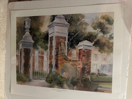 USC Caroliniana Library at the Horseshoe Signed Print Guy Lipscomb ...