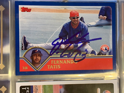 FERNANDO TATIS AUTOGRAPHED SIGNED 2003 TOPPS CARD EXPOS COA | eBay