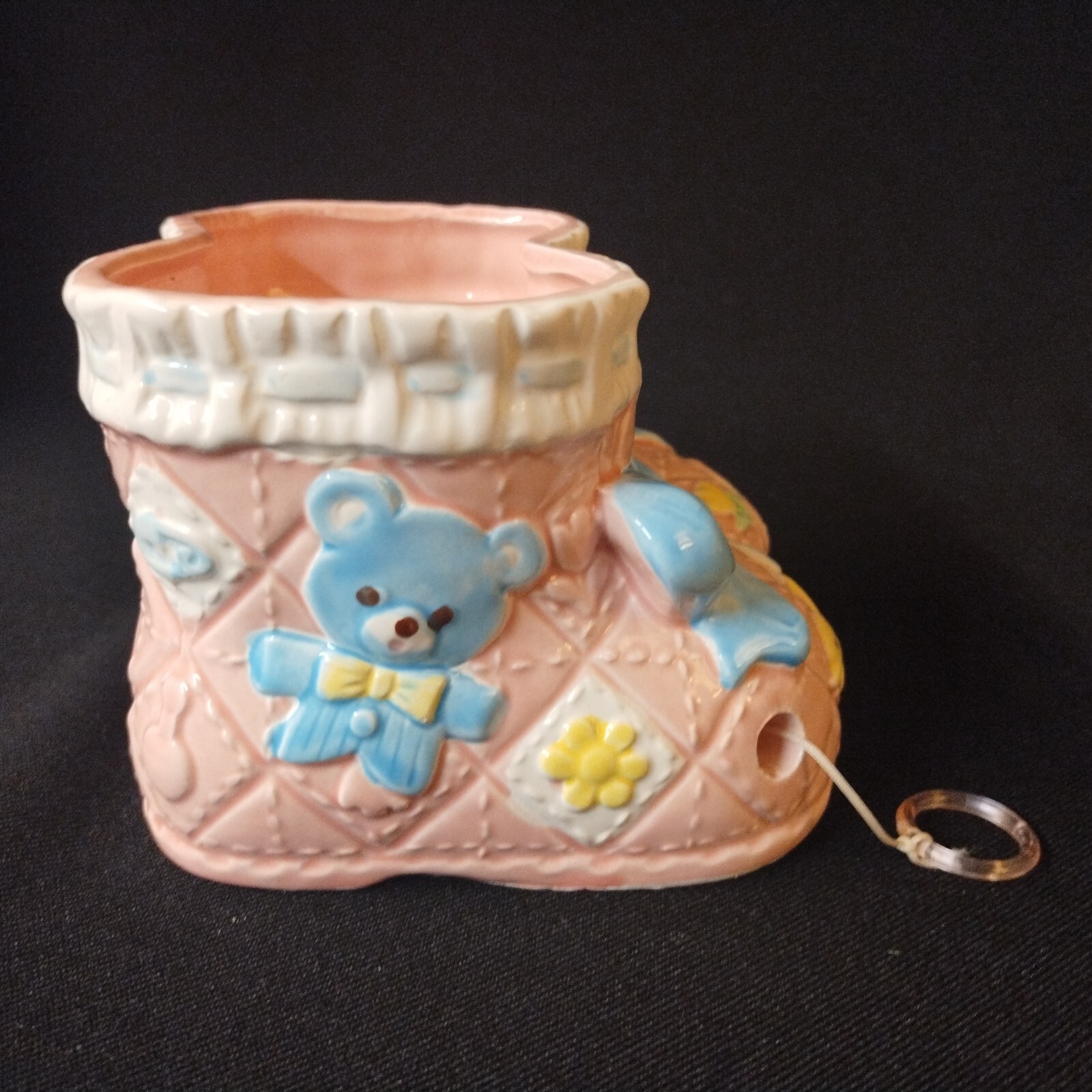 Vintage Ceramic Baby Booties Planter CMC Japan 1950's Pull String Voice ...