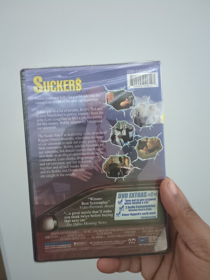 SUCKERS NEW OOP DVD Lori Loughlin Mandylor Daniel Benzali Roger Nygard ...