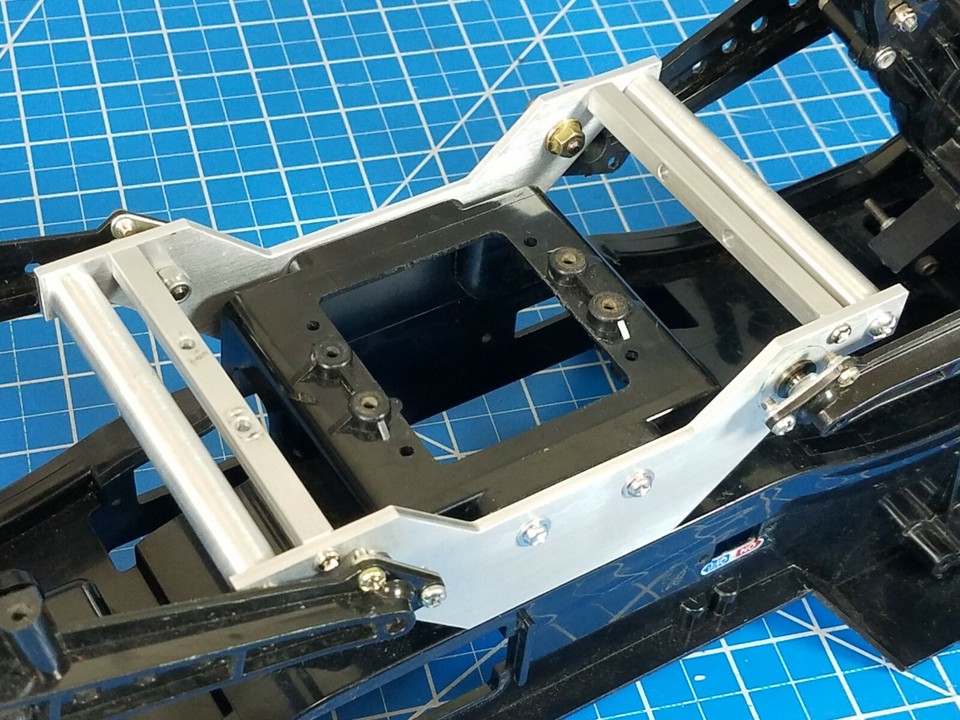 Aluminum Wide Wheelbase Chassis Mount Plate Bracket Tamiya Clodbuster ...