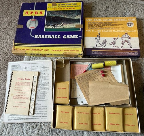 1971 Major League Original APBA Baseball Card Set Nearly Complete With Box MLB | eBay