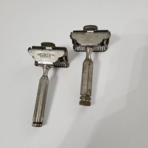 Lot of 2 Antique Gem 1912 Single Edge Safety Razors - Gem and Gem ...