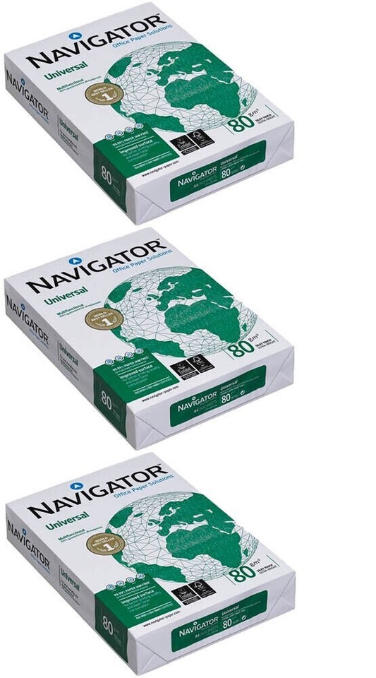 Navigator A4 Universal Paper 80gsm Reams Copier Printing Paperwhite ...