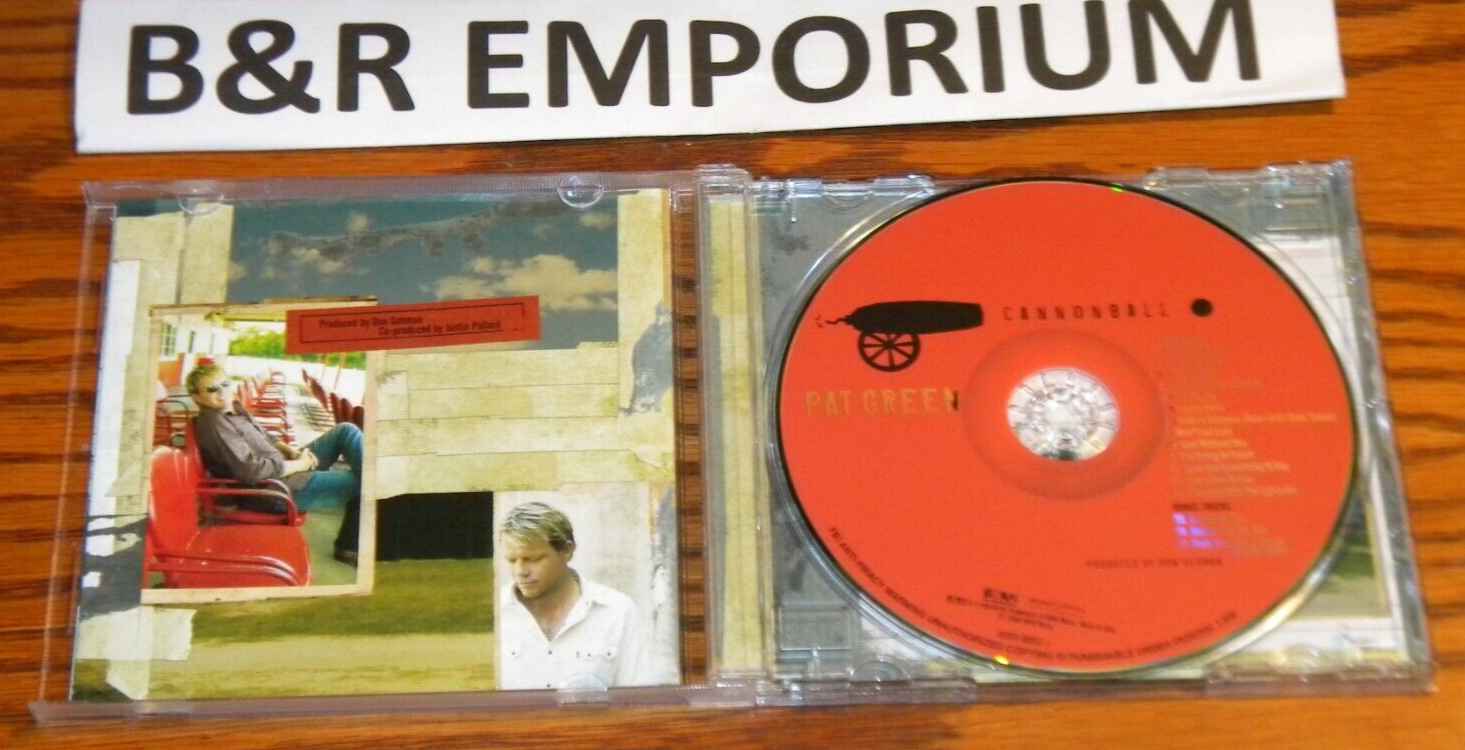 Pat Green 2-CD Lot - Carry On (2001 Promo Single) + Cannonball (2006 ...