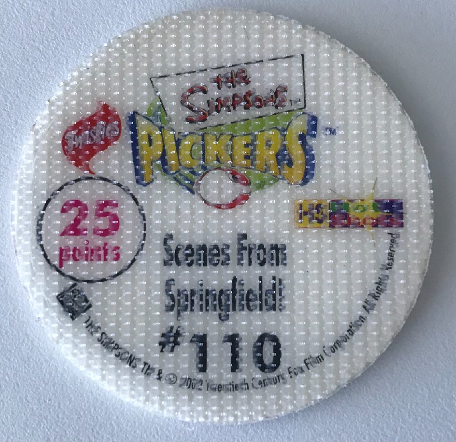 The Simpsons Pickers 2002 TWISTIES #110 Scenes From Springfield! NEAR ...