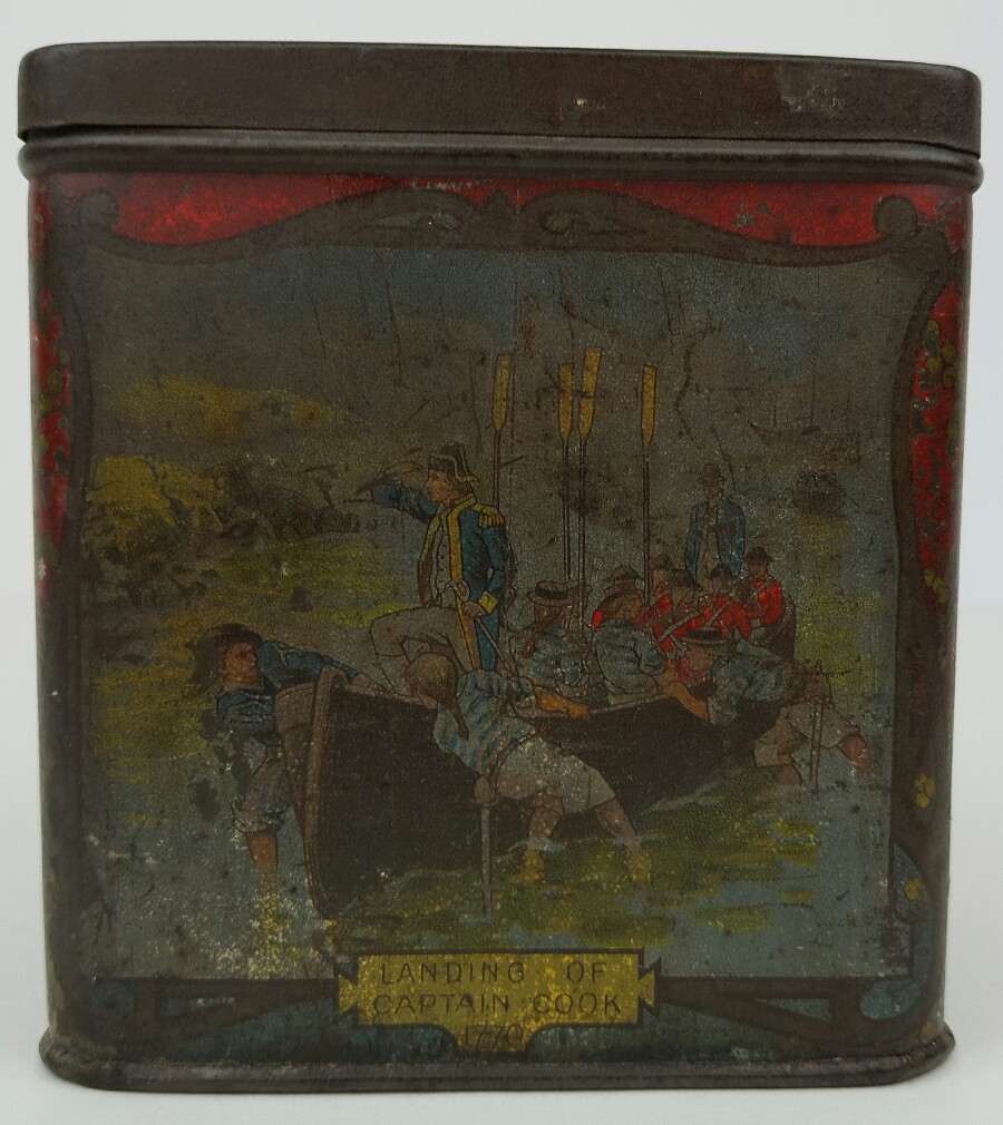 Antique Australian Federation 1903 Commemorative Captain Cook Biscuit ...
