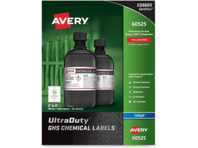 Avery GHS Chemical Container Labels | eBay