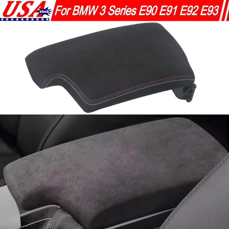 For BMW 3 Series E90 E91 E92 E93 Alcantara Armrest Box Center Console ...