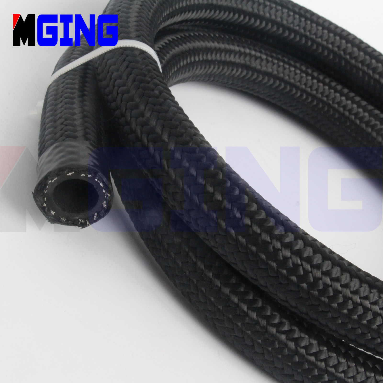 16AN AN-16 16 Stainless Nylon Steel braided Line Gas Fuel Oil Hose 10M ...