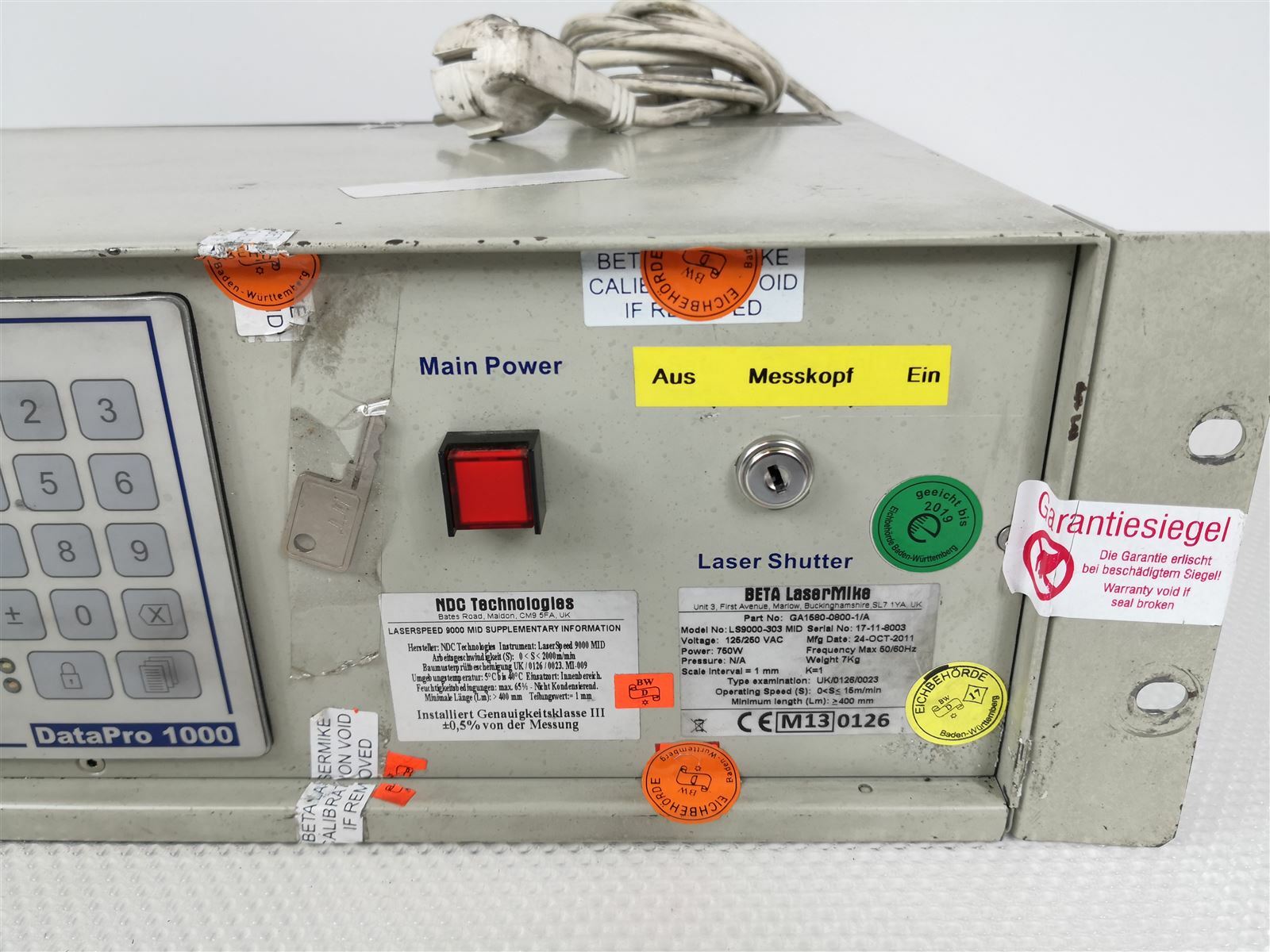 BETA LaserMike DataPro 1000 LS9000-303 MID Laser Micrometer ...