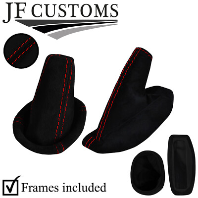 RED STITCH SUEDE GEAR HANDBRAKE + FRAMES FOR LOTUS ELISE EXIGE 2004 ...