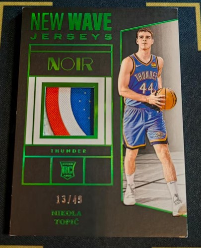 2024-25 Panini Noir Nikola Topic RC Rookie New Wave Patch /49 | eBay