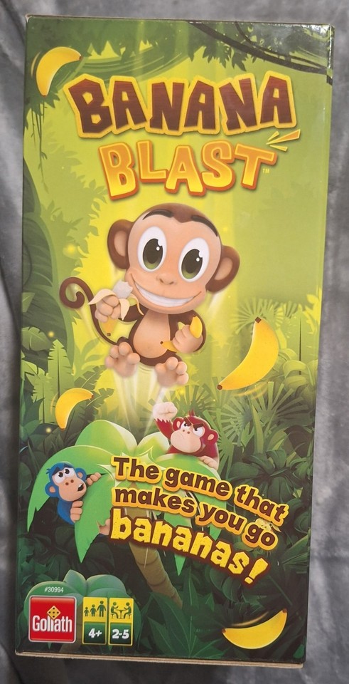 New/Unopened Banana Blast Game Pull Bananas Until Monkey Jumps Goliath ...