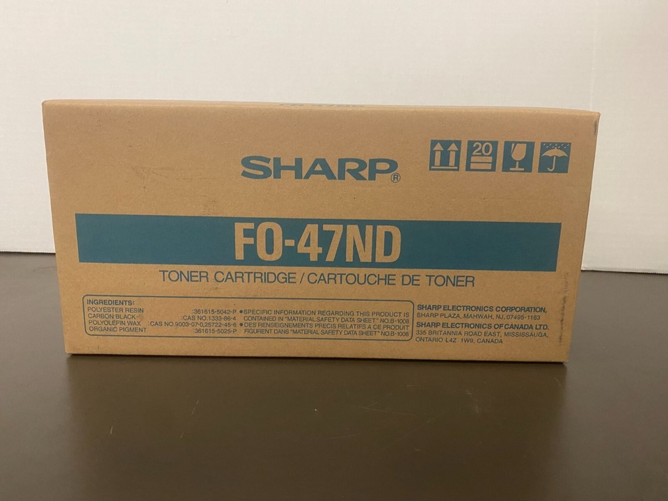 SHARP FO-47ND Black Toner Cartridge For Sharp FO-4650, 4700, 4970 NEW ...