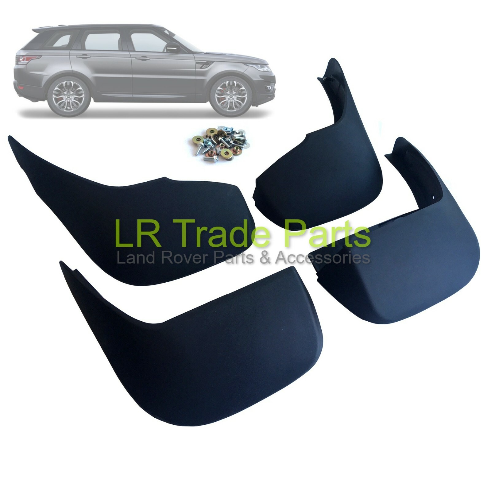 RANGE ROVER SPORT L494 MK2 NEW FRONT & REAR MUDFLAP SET MUD FLAPS KIT ...