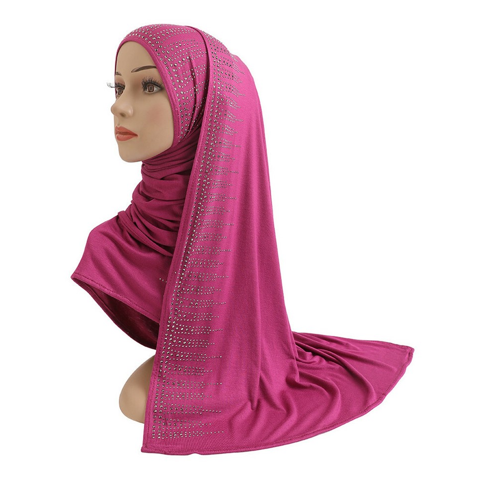 Instant Scarf Muslim Hijab Women Long Scarves Islam Turban Headscarf ...