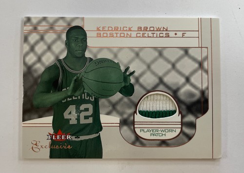 2001-02 Fleer Exclusive Player-Worn Kedrick Brown Rookie 2 Color Patch ...