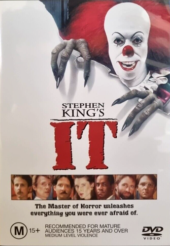 Stephen King's IT (DVD, 1990) Like New, Tim Curry, John Ritter, Annette ...