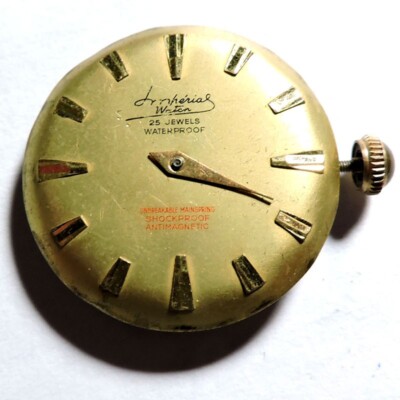 Gents Vintage 25 Jewels Imperial Watch Movement c1950s | eBay