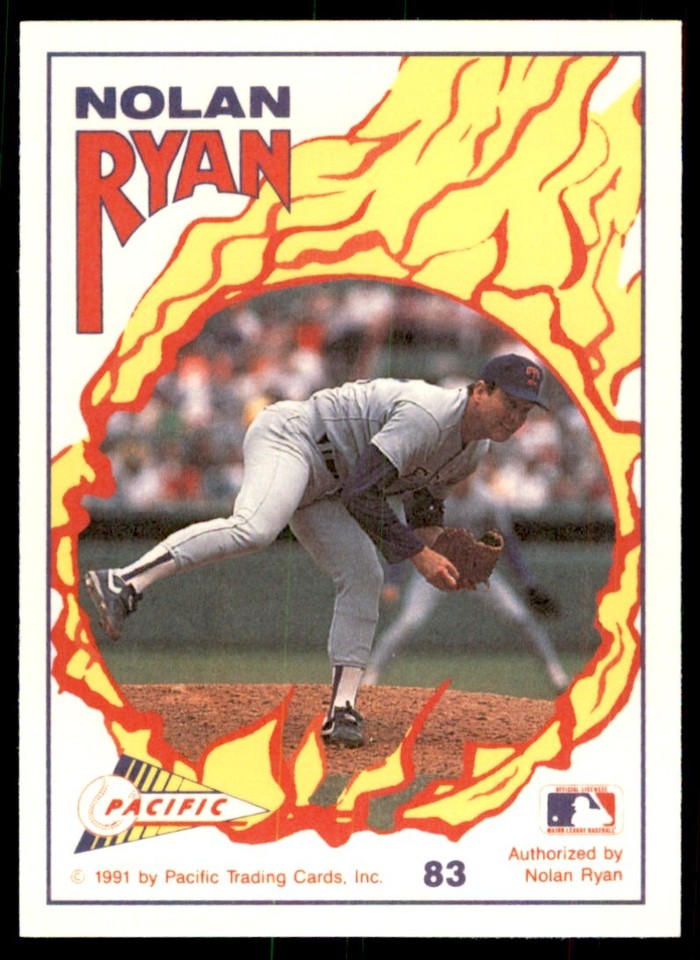 1991 Pacific Nolan Ryan Express Running in Outfield Before the Big Ga ...