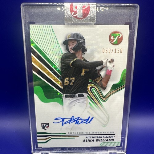2024 Topps Pristine RC Alika Williams on card AUTO Green Refractor /150 ...