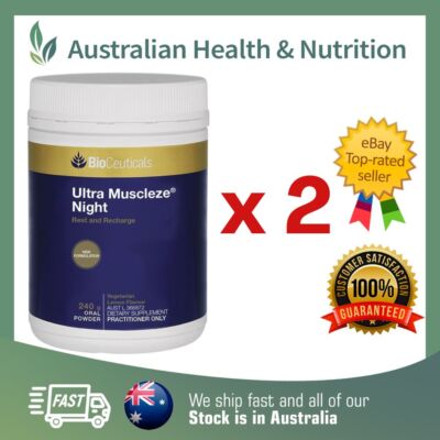 2 x BIOCEUTICALS ULTRA MUSCLEZE NIGHT 240GM + FREE SAME DAY SHIPPING ...