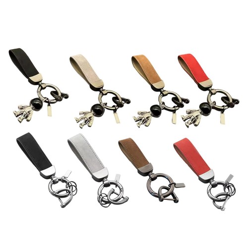 Car Key Chain Keyfob Gift Decor with D Ring Universal Zinc Alloy Simple ...