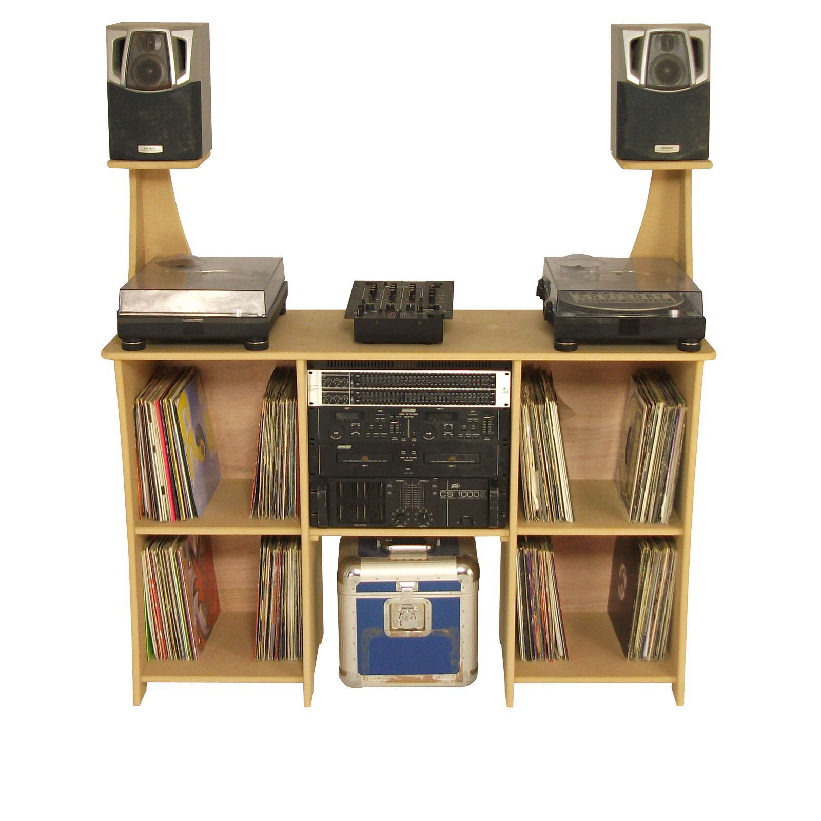 DJ Deck Stand, DJ Furniture workstation DJ Desk Table Inc Speaker Stand ...