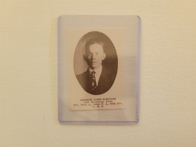 George John Schultz 329th Field Artillery Flint Michigan 1920 WW1 Hero ...