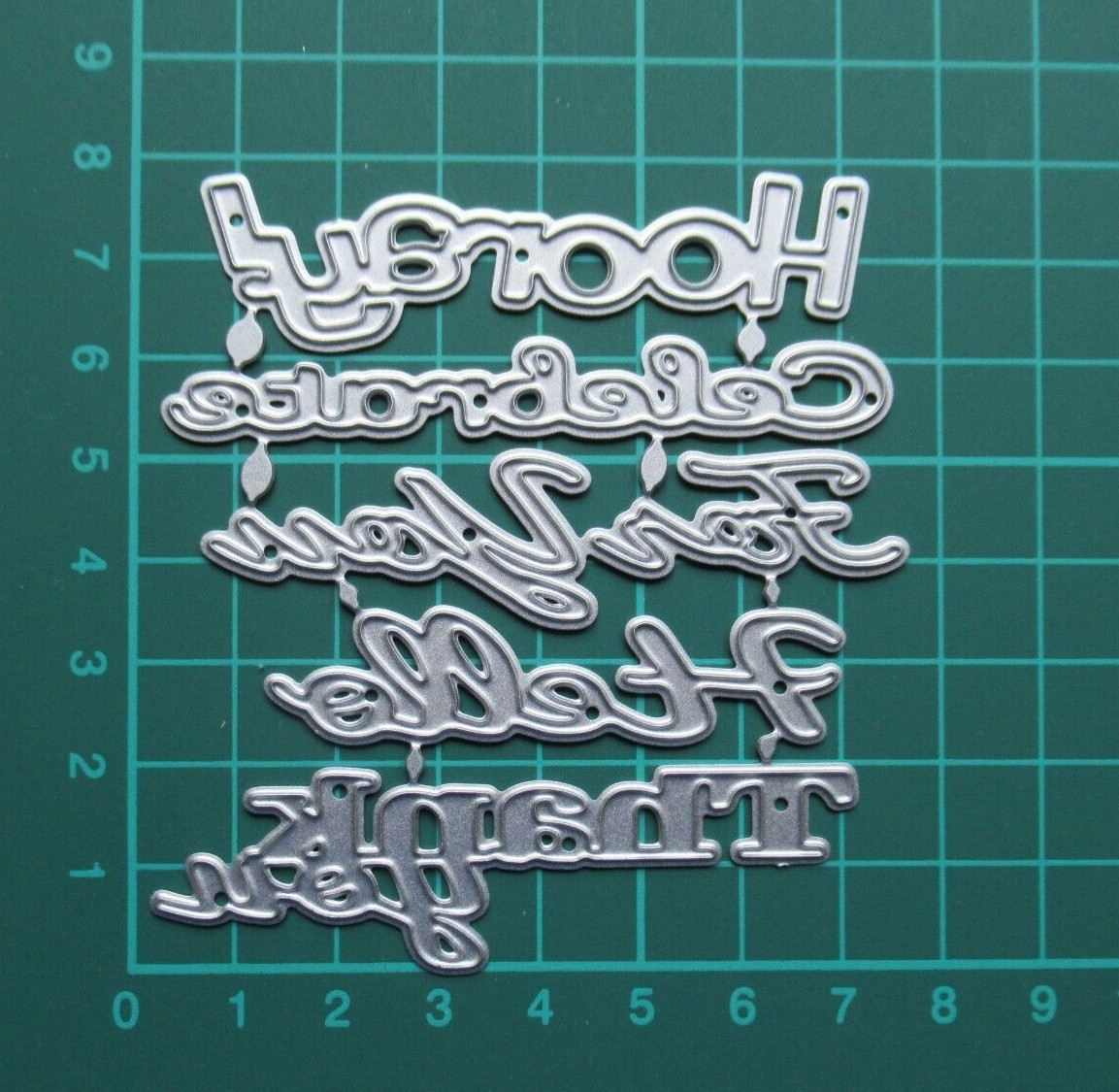 7 Types Sentiments & Greetings Metal Die Cutters / Card Cutting Dies ...