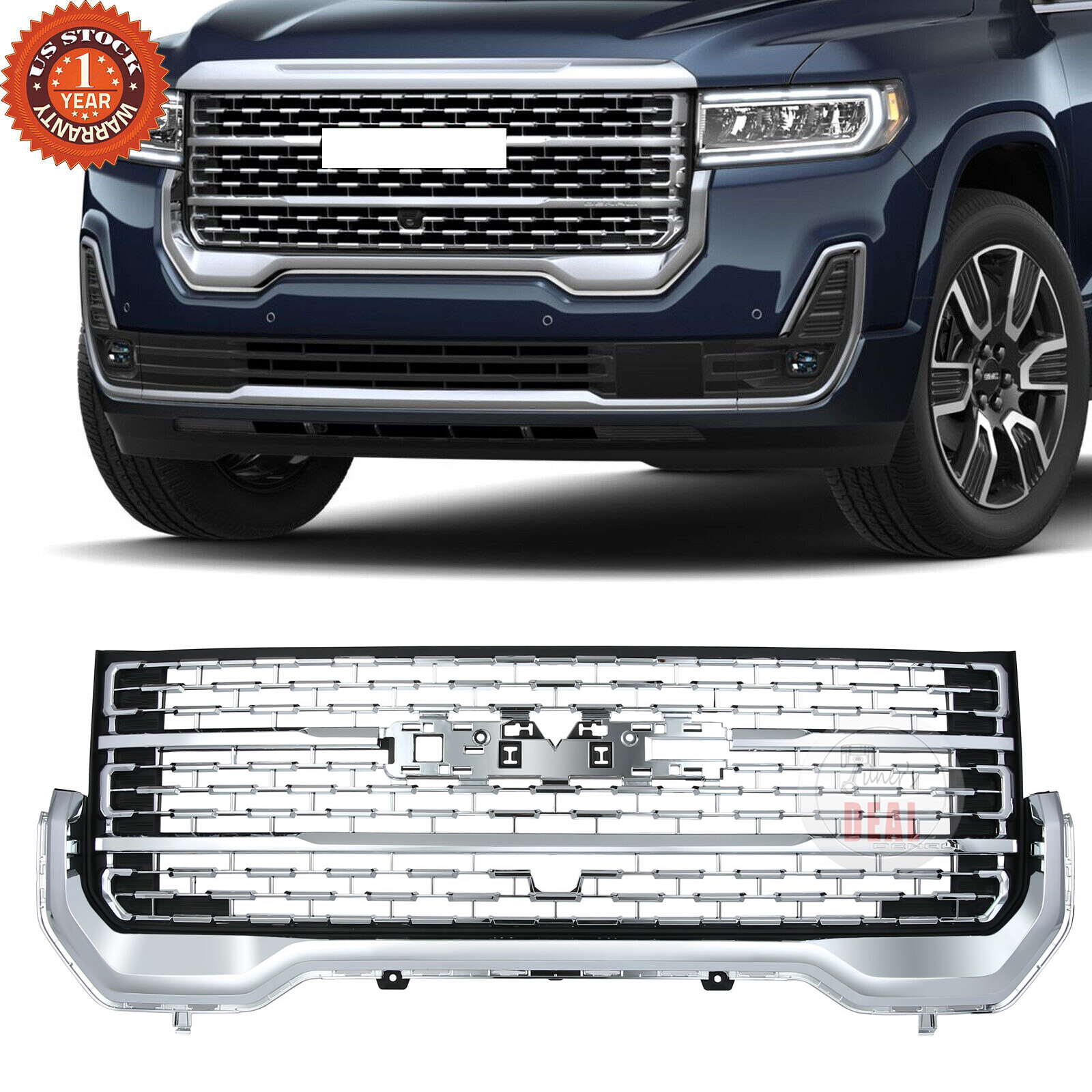 Upper Grille 84818781 Fits 2020-2023 GMC Acadia Front Bumper Grill ...