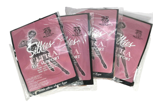Silkies Ultra TLC Support Pantyhose Ultra Sheer Legs Nude Large 100301 ...