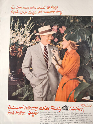 1948 Esquire Art Ads Timely Clothes Seagrams Gin Dean Cornwell Textron ...