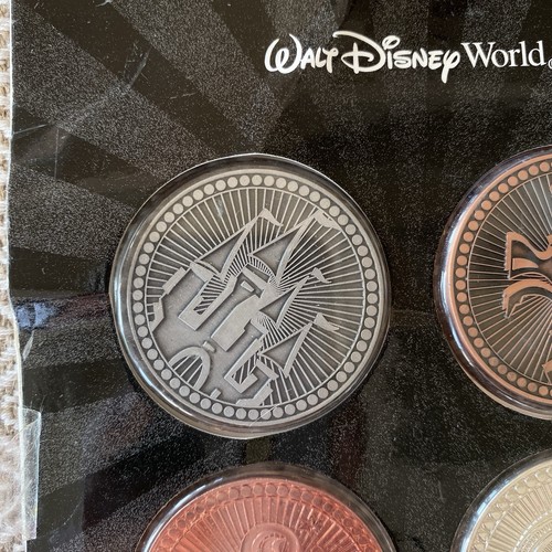 Disney World Exclusive Theme Park 4 Coin Set MGM Studios Epcot Magic ...