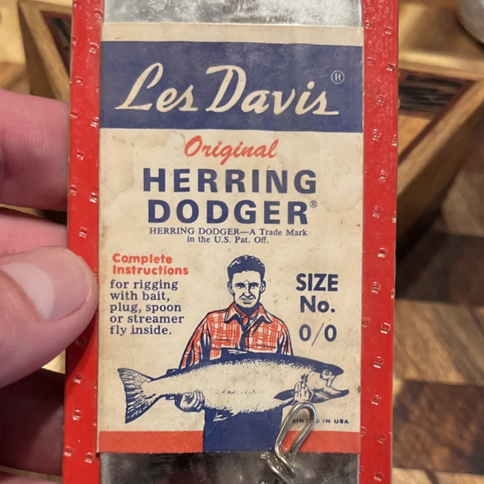 Les Davis Herring Dodger 0/0 Silver Metal Freshwater Fishing Gear ...