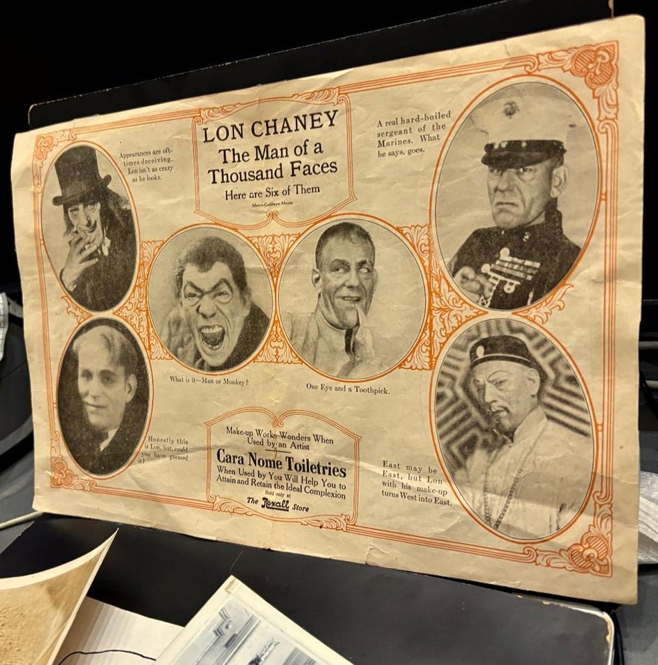 Lon Chaney Sr London After Midnight Vampire Rexall Magazine 2-Page ...